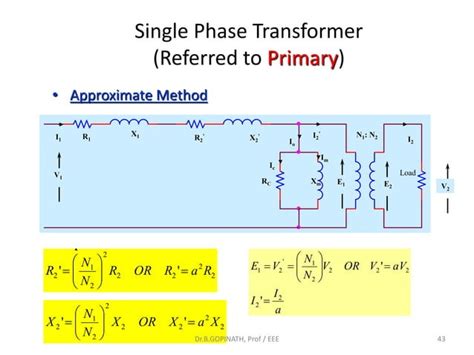 Single Phase Transformer PPTX Physics Science