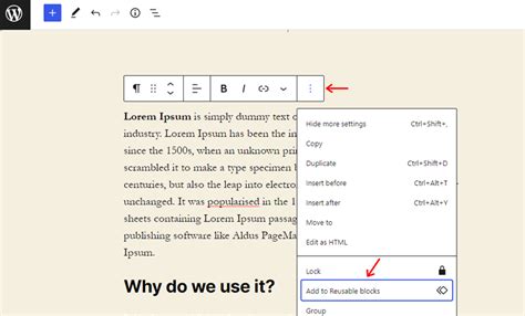 How To Create A Reusable Block In Wordpress Easy Guide
