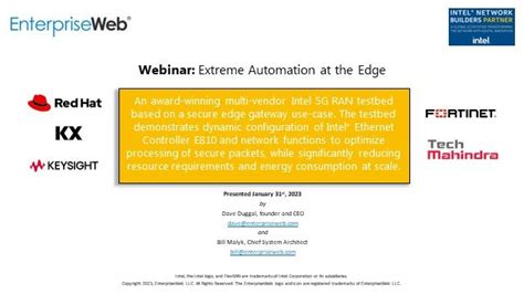 Extreme Automation At The Network Edge Intel® Industry Solution Builders