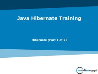 Hibernate Part 1 PPT