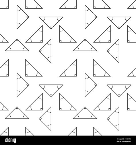 Geometry Triangle Vector Outline Concept Minimal Seamless Pattern Or