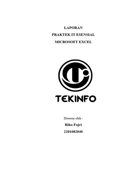 Laporan Excel Pdf
