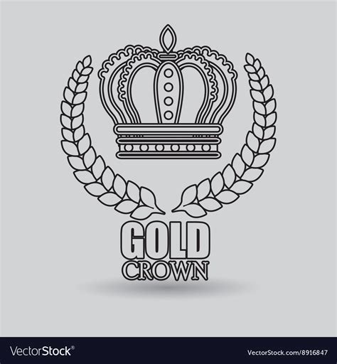 Crown Isolated Design Royalty Free Vector Image