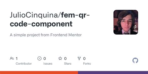 GitHub JulioCinquina Fem Qr Code Component A Simple Project From Frontend Mentor