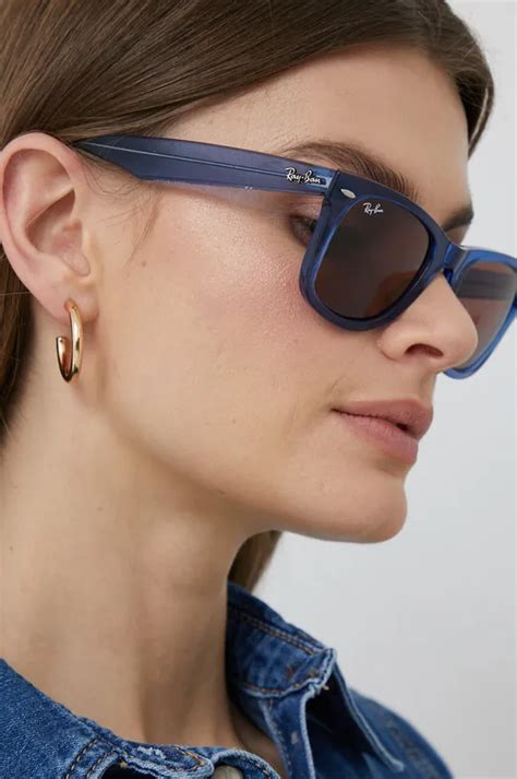 Ray Ban Sunglasses Blue Color Buy On Prm