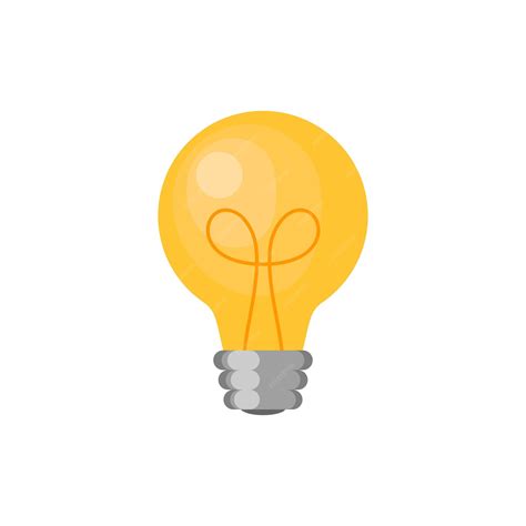 Gloeilamp Pictogram Vecto Illustration Ideeën En Creatief Denken