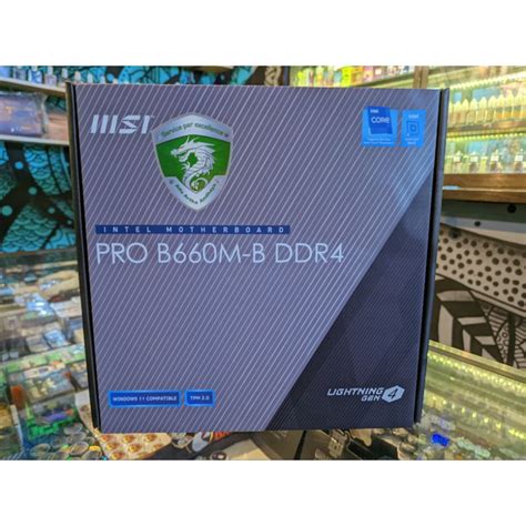 Jual Motherboard MSI PRO B660M B DDR4 LGA 1700 Harga Termurah Shopee Indonesia