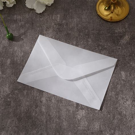 100pcs 황산 종이 봉투 Diy 엽서카드 저장소 결혼식 초대 선물 포장 흰색 크 라프 트 종이 봉투 인쇄제품