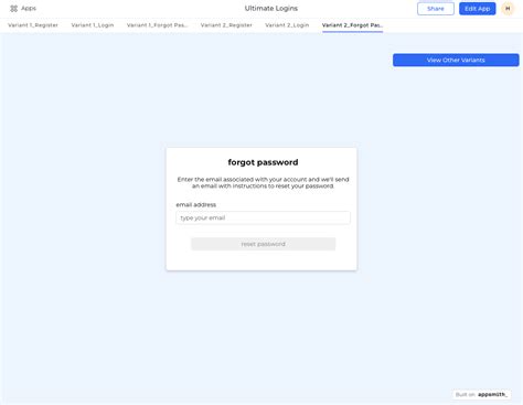 [template] login register forgot password form variants · issue 19