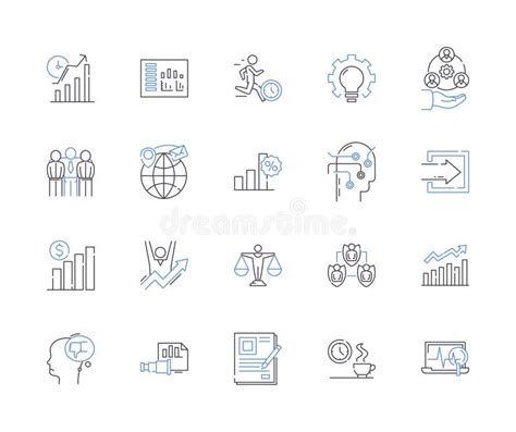 Business Analysis Outline Icons Collection Business Analysis