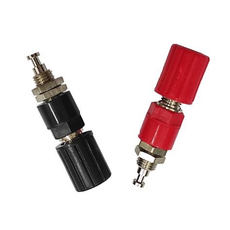 FICHE BANANE FEMELLE MM AVEC TROU MM PM ROUGE NOIR ORBIT ELECTRONIC