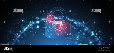 Data Security Illustrates Cyber Data Or Information Privacy Idea Color Abstract Internet