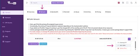 configure rdns cloud yottasrc documentation