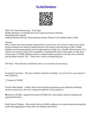 No Sql Databases PDF