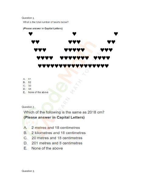 2018 Sasmo Grade 3 1 Pdf