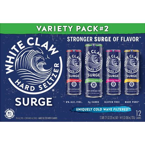 White Claw Surge Variety Pack 2 12pk Cans Shop Malt Beverages