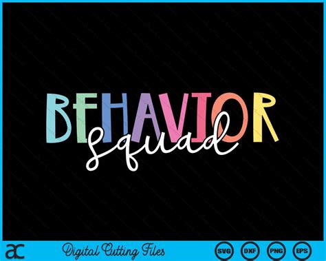 behavior squad aba therapy behaviour svg png cutting files creativeusarts
