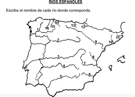 Rios De España Mapa Interactivo