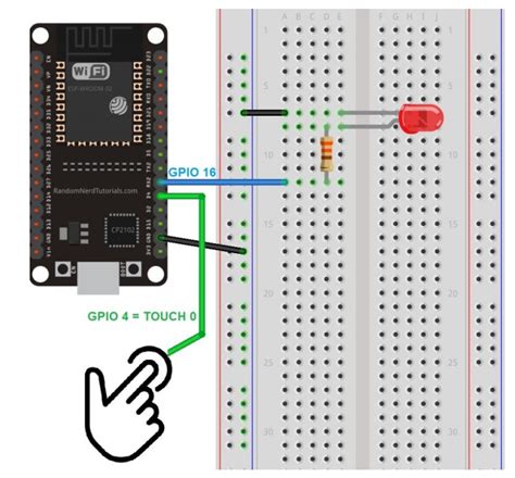 5 สอน arduino esp32 การใช้งาน arduino esp32 touch sensor สวิตช์สัมผัส