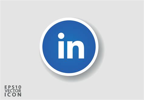 Round Linkedin Logo Social Media Logo Linkedin Icon Linkedin Is Popular Social Media Vector