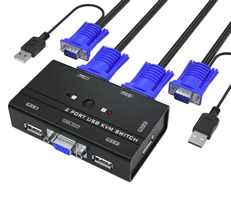 Amazon Yinker Vga Kvm Switch Port Usb Vga Kvm Switch W Kvm