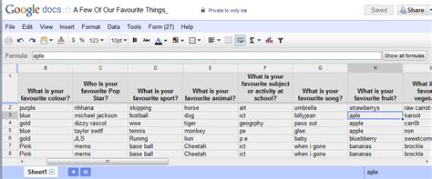 ICT Inspirations Google Forms Calc Bar Charts And Excel Data