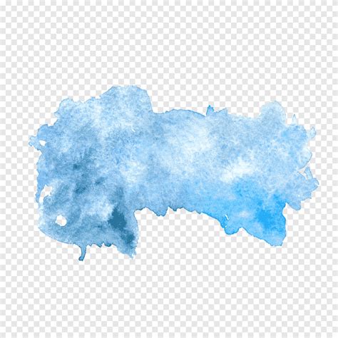 Humo Azul Papel Azul Acuarela Acuarela Diverso Nube Png Pngegg