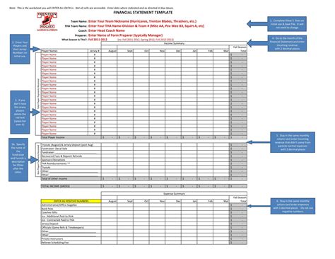 Free Printable Financial Statement Templates [pdf Word Excel]