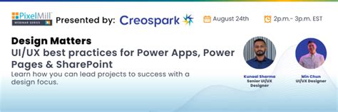 Webinar Design Matters Uiux Best Practices For Power Apps Power