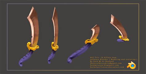 My Progress Portfolio Game Concept Art And Animation Blender Sword