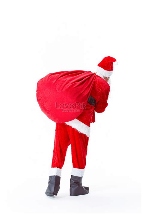산타 클로스와 선물 가방 다시보기 사진 무료 다운로드 Lovepik