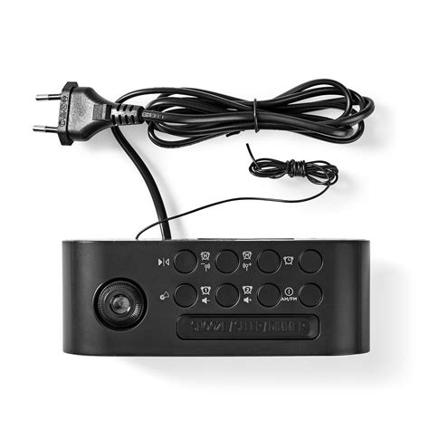 Digital Alarm Clock Radio Led Display Time Projection Am Fm