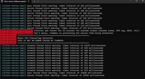 Server Freeze Resource Support Cfx Re Community