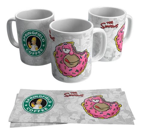 Tazón Taza Los Simpsons 5 Cuotas Sin Interés