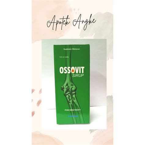 Jual Ossovit Sirup 100ml Per Botol Shopee Indonesia