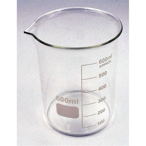 Lab Safety Supply Beaker Low Form Glass 600ml Pk6 5ygz5 Zoro