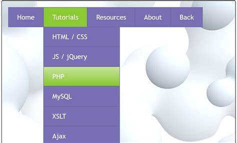 25 Free And Amazing Dropdown Menus In Html5 Jquery And Css3