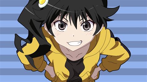 Araragi Karen Bakemonogatari Black Hair Close Gray Eyes Long Hair