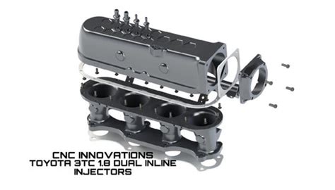 Toyota 3tc 18 Dual Inline Injectors Billet Intake Manifold Cnc