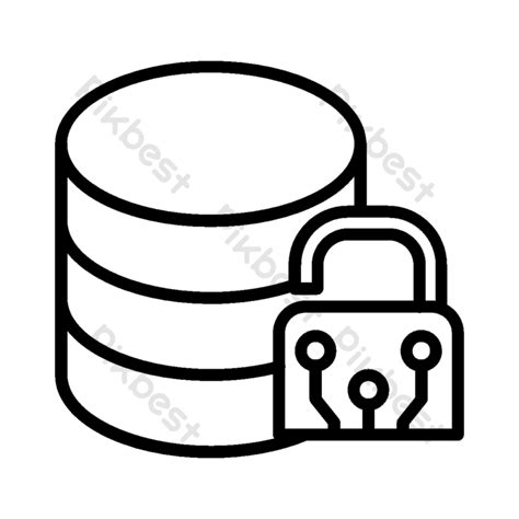 Data Encryption Line Icon Png Images Ai Free Download Pikbest