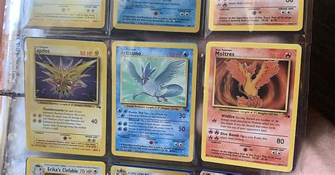 Binder Full Of Old Pokemon Cards Base Set Team Rocket Fossil Full