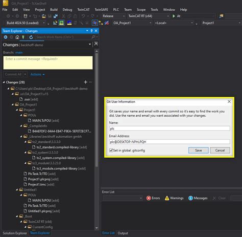 Using Git With Twincat 3 — Plc And Scada Programming Automation