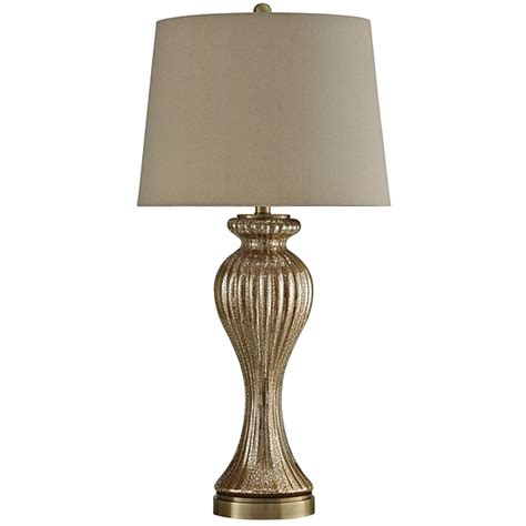Kirklands Glimmer Bronze Glass Table Lamp Hamilton Place