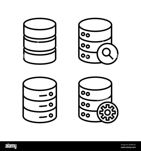 Database Icon Vector Server Icon Storage Stock Vector Image And Art Alamy