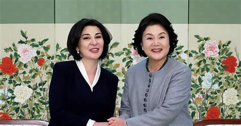 김정숙 여사 우즈베크 대통령 부인과 환담고려인 환대 감사종합2보