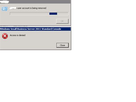 Solved Can T Delete User Account In SBS2011 Console Experts Exchange
