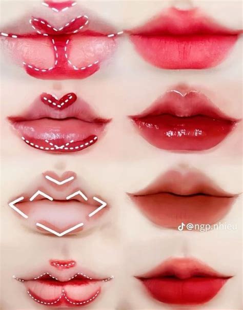 💋👄💄 •° Lip Makeup Tutorial Face Makeup Tutorial Korean Makeup Tips