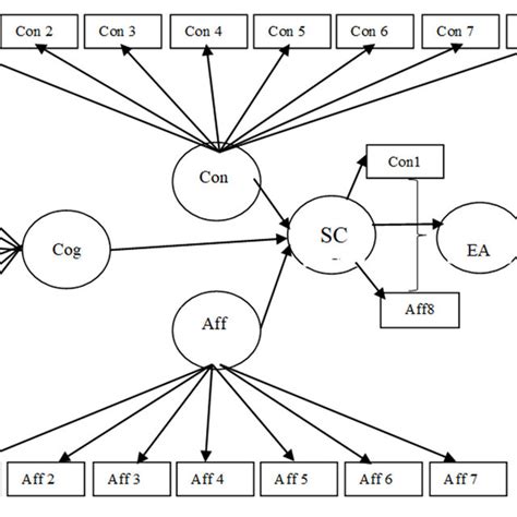 Structural Model Notes Cog Cognitive Con Conative Aff Affective Download Scientific Diagram