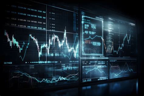 Technical Price Graph And Indicator Candlestick Chart Screen For
