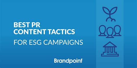 The 4 Best Pr Content Tactics For Esg Campaigns Brandpoint